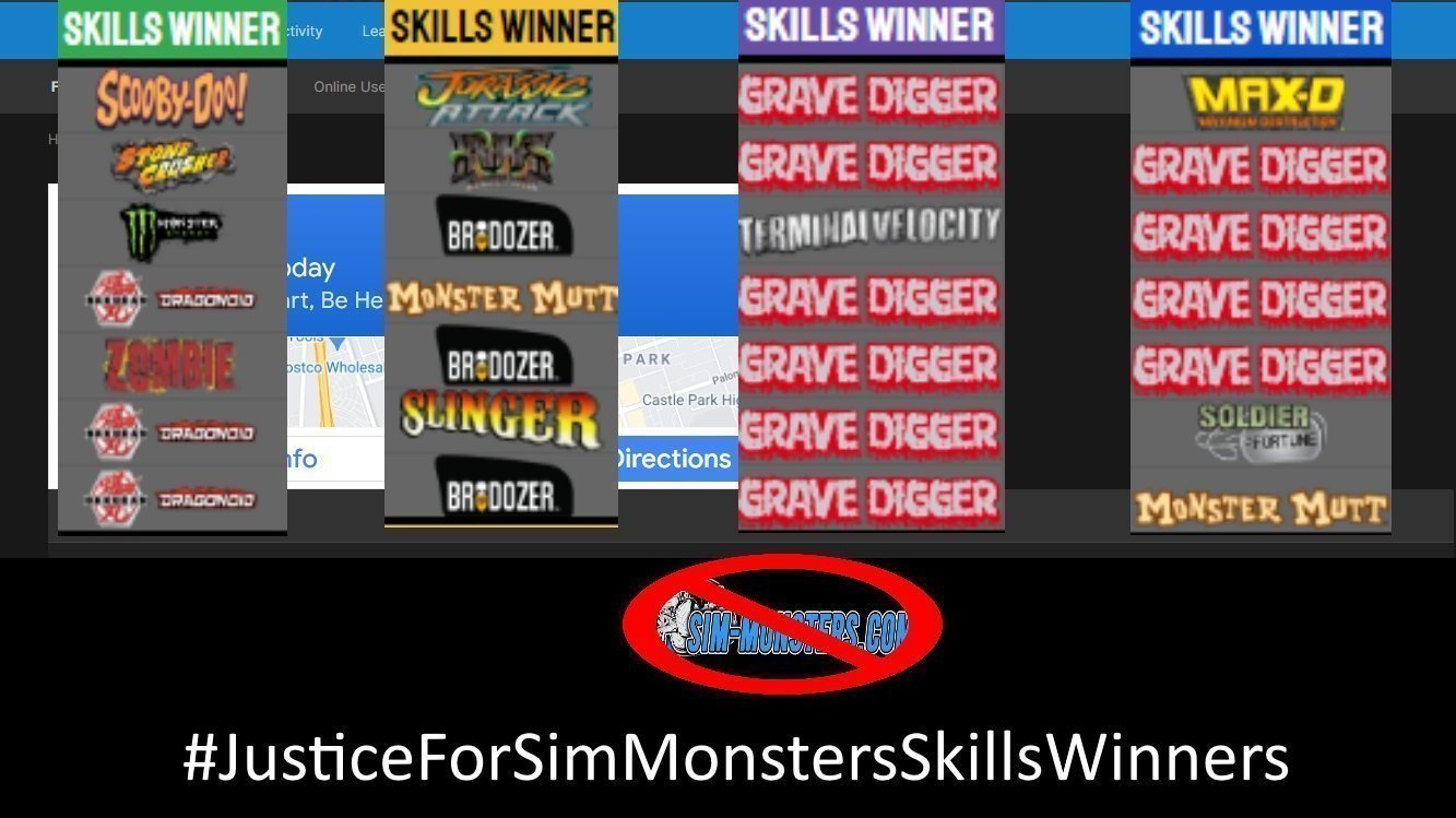 Petition · Skills wins as a Sim-Monsters sanctioned win ...