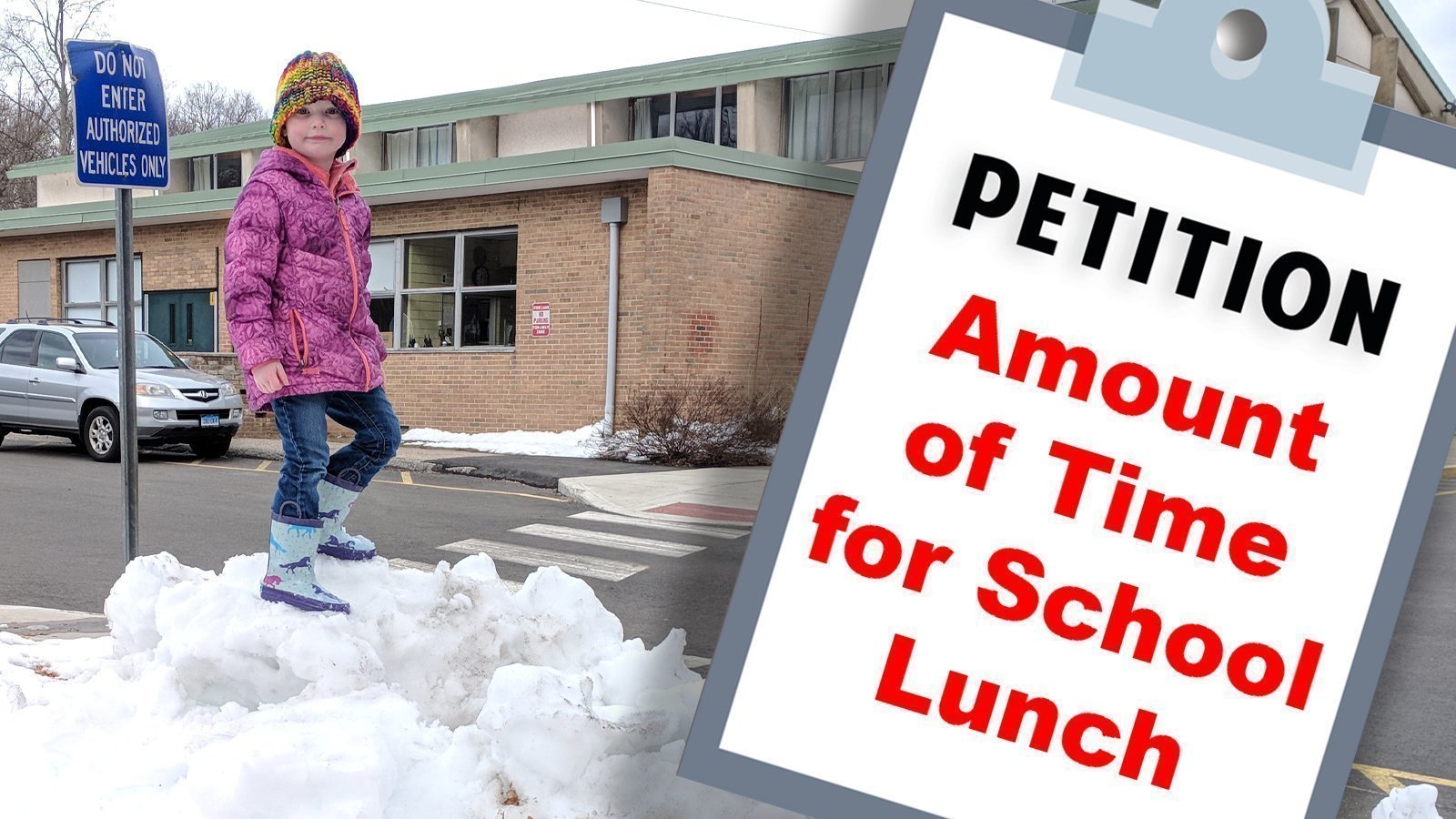 Petition · Change the lunch period back to 30 minutes (currently 20 ...