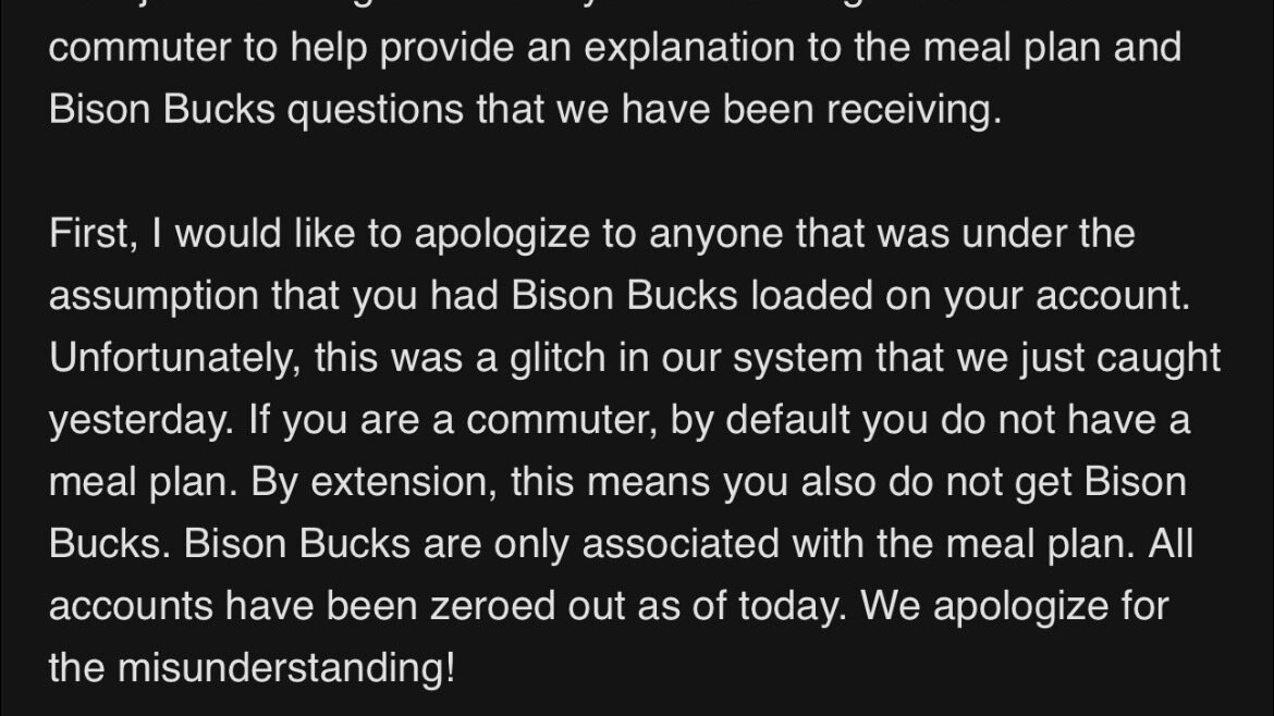 Petition · BRING BACK BISON BUCKS FOR COMMUTERS - United States ...