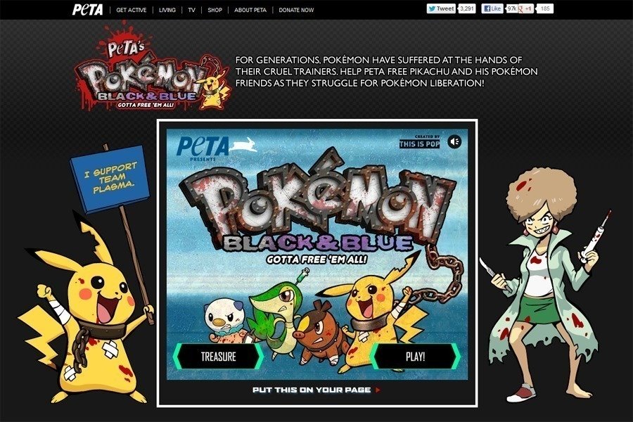 Petition · PETA : Stop using Pokemon for Promoting Your Views! · Change.org