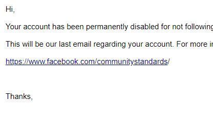 Petition · Wrongfully Terminated Facebook Account - United States ...