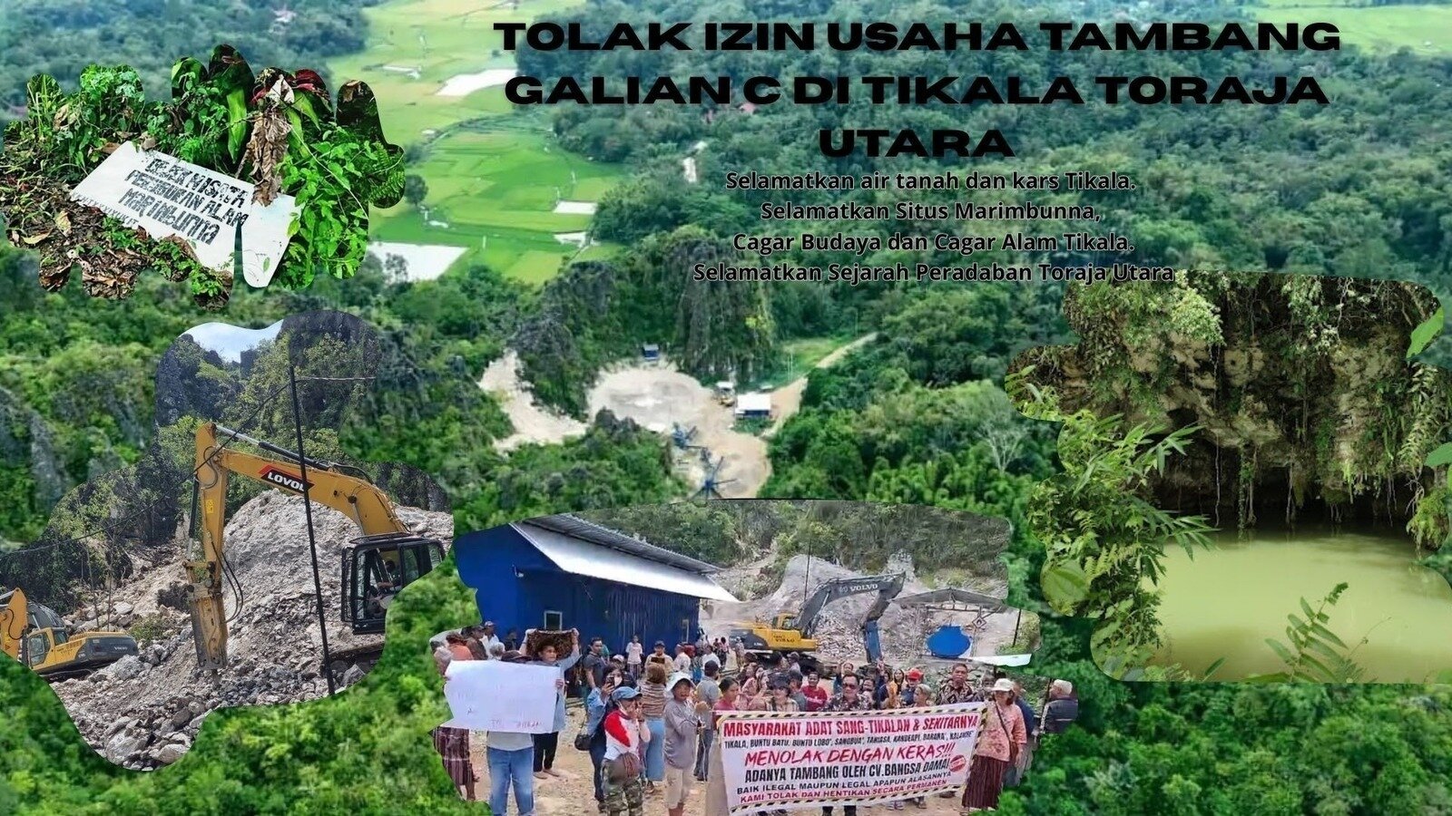 Petisi · Tolak izin usaha Tambang Galian C di Tikala Toraja Utara ...