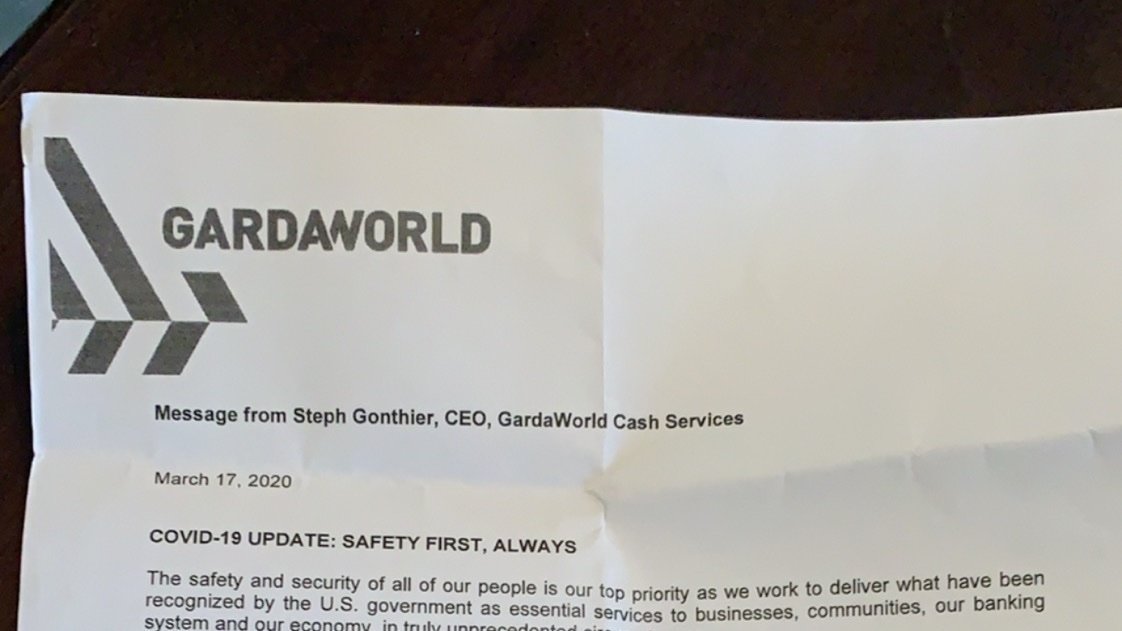 Petition · Hazard Pay and Sanitizing Supplies for GardaWorld Cash ...