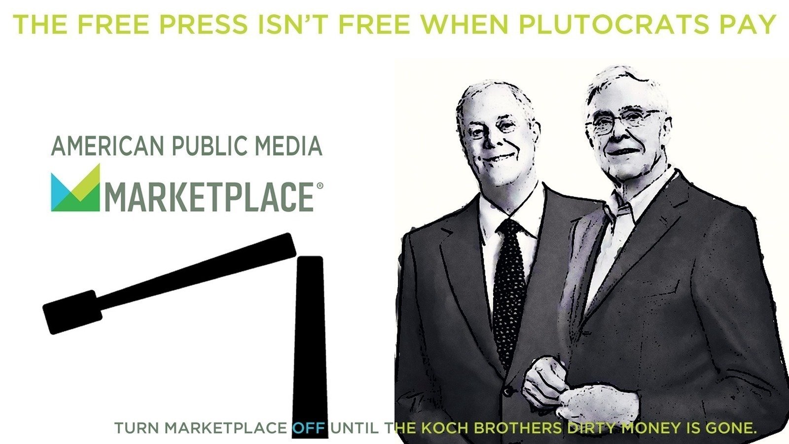 Petition · Tell Marketplace & APM Ratings Fall on Koch Brothers ...