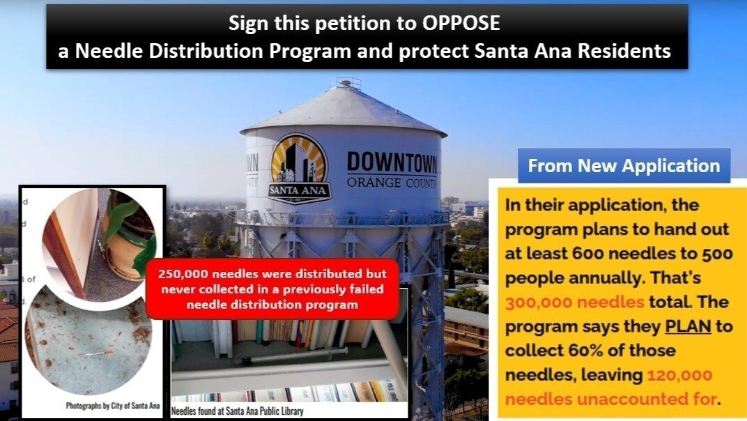 Petition · Oppose Needle Distribution Program in Santa Ana - Santa Ana ...