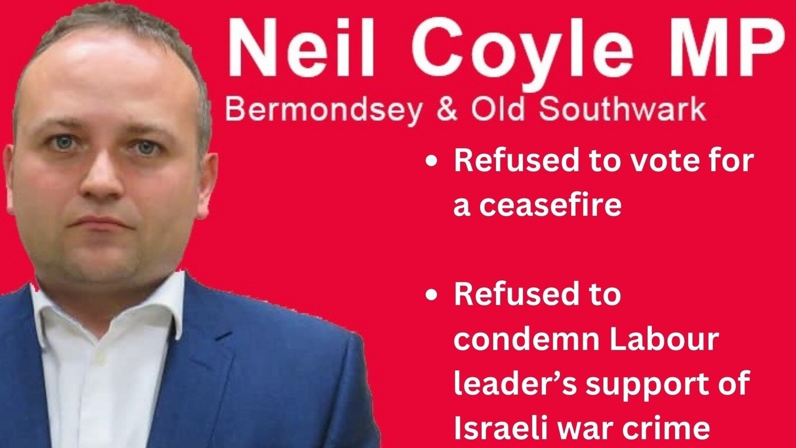 Petition · Calling on Neil Coyle MP to RESIGN for not supporting an ...