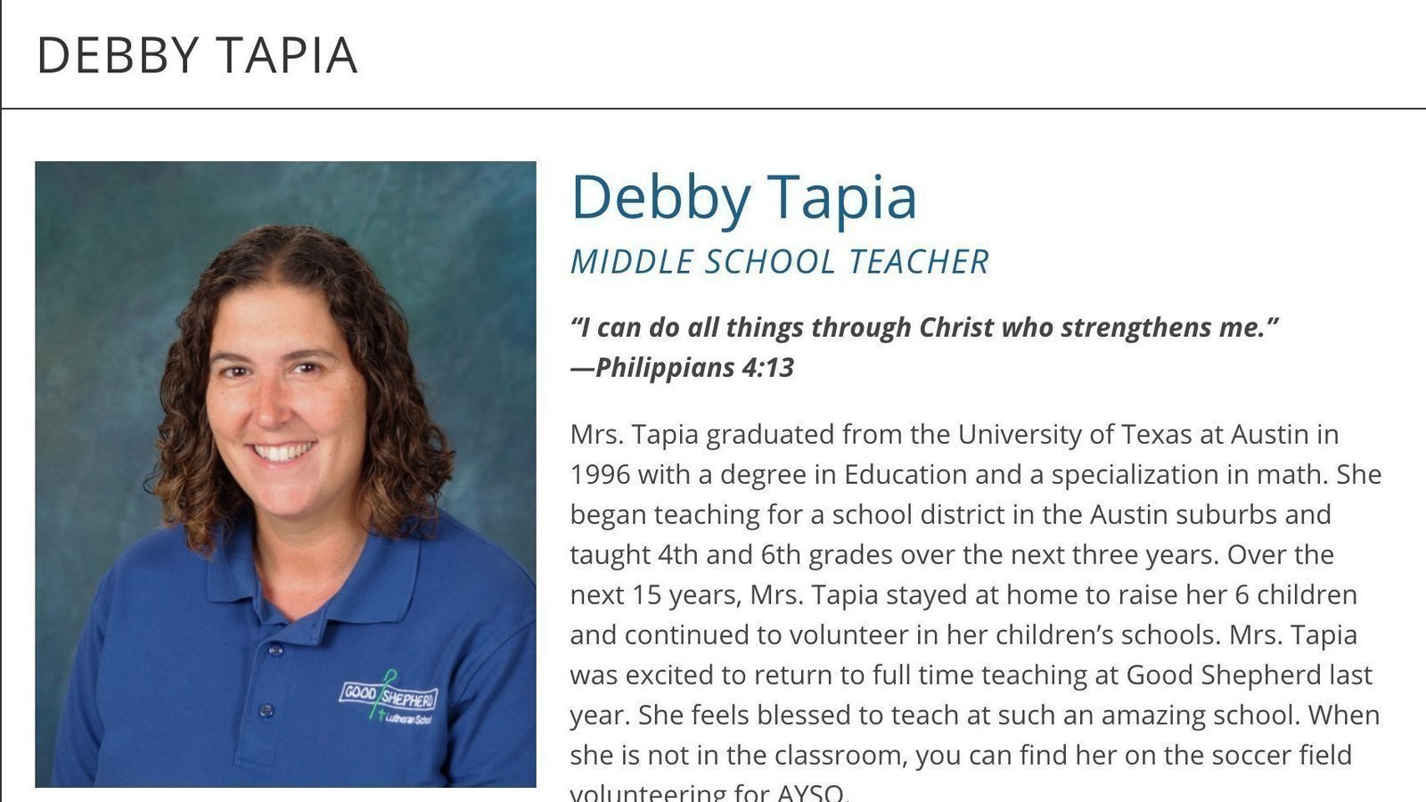 Petition · Bring back Debby Tapia - United States · Change.org