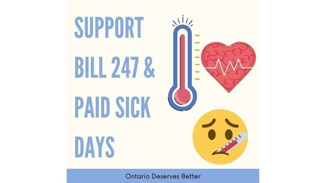 Petition · Support (Ontario) Bill 247 - Paid Personal Emergency Leave ...