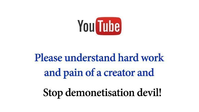 Petition · YouTube, Please remove sudden demonetization policy for a ...