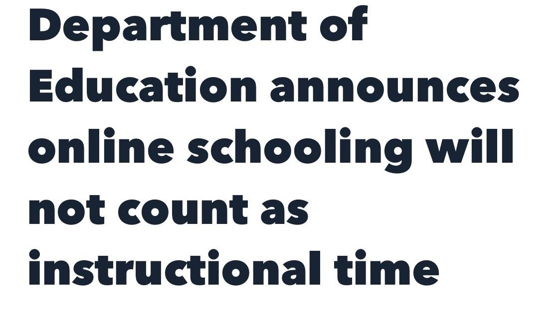 Petition · Allow online hours to count toward instructional hours for ...