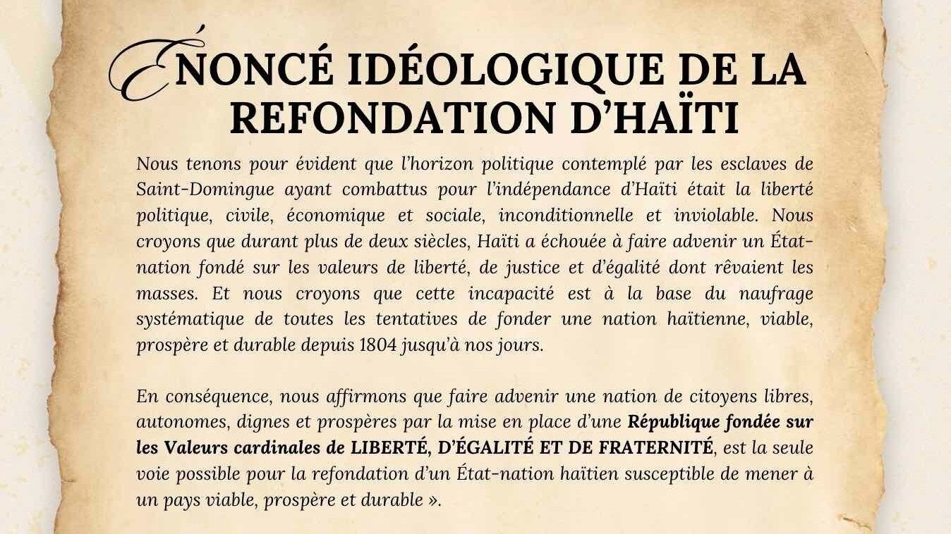 Petition · 3 . 000 signatures pour une Haïti refondée sur les valeurs ...