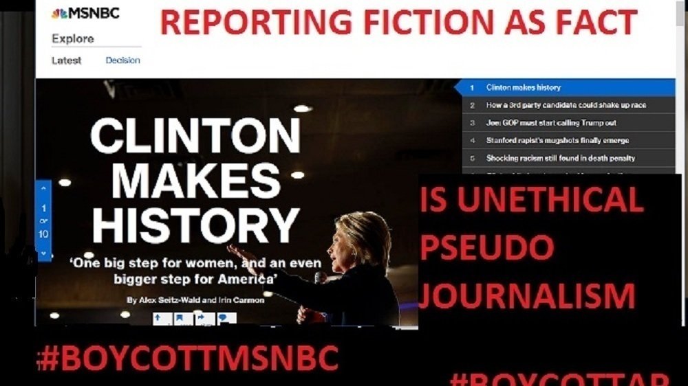 Petition · BOYCOTT MSNBC & NBC NEWS & Unethical Journalism - United ...