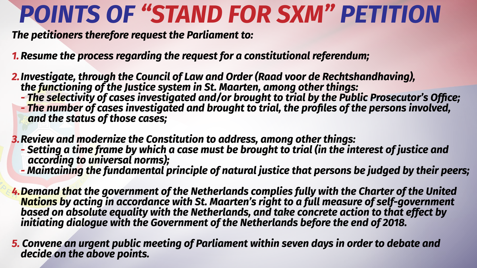 Petition · The "Stand for SXM" Petition - Sint Maarten · Change.org
