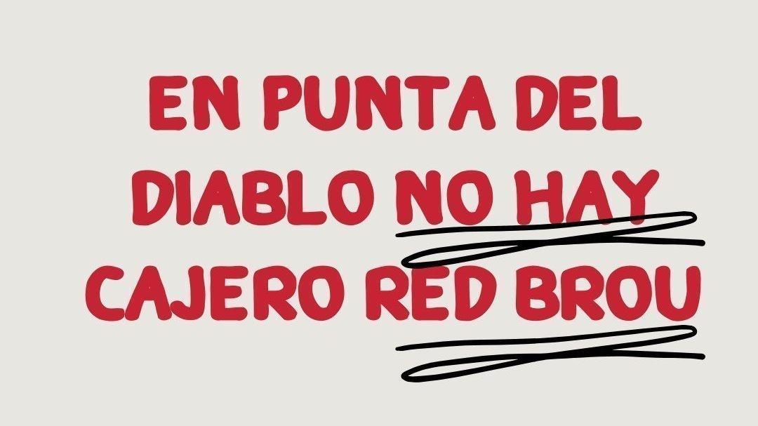 Petición · Cajero Red Brou para Punta del Diablo todo el año - Uruguay ...