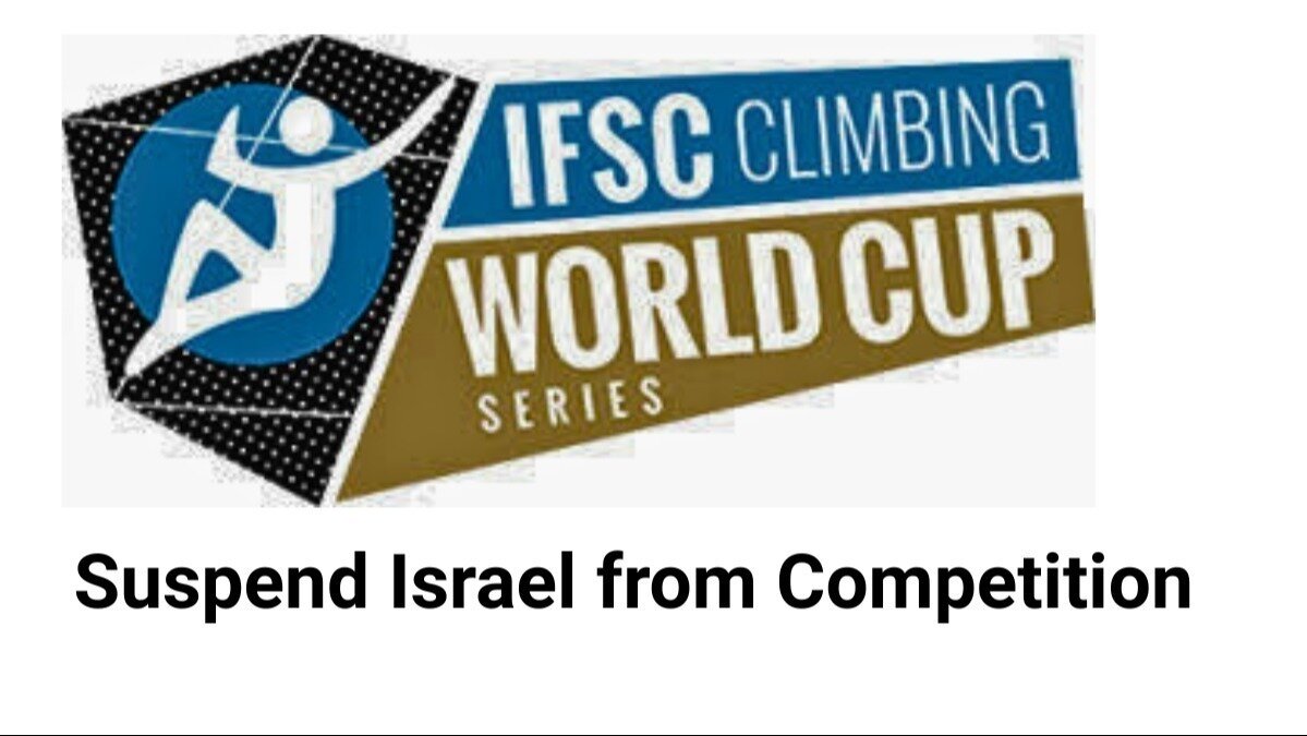 Petition · Suspend Israel from IFSC Competitions - New Zealand · Change.org