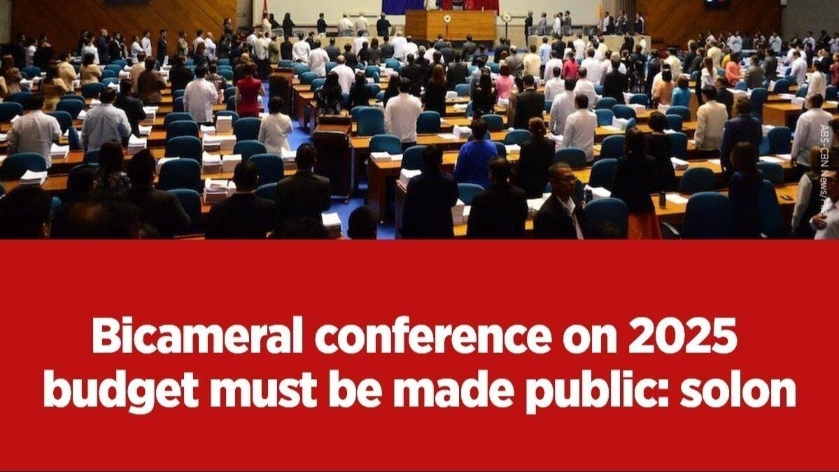 Petition · Open the 2025 Philippine Budget Bicameral Conference to the ...