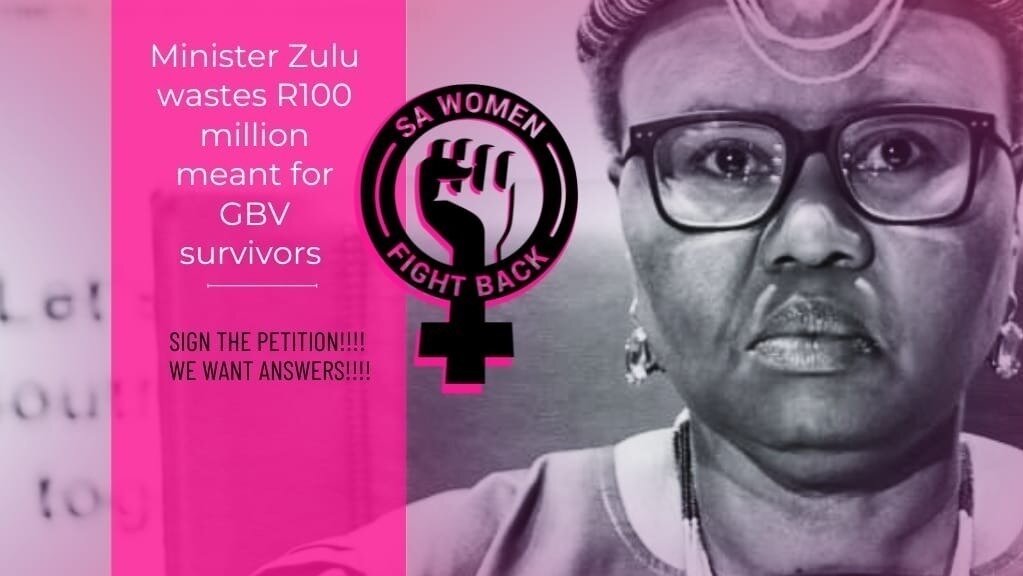 Petition · DEMAND FOR RETURN OF 100MILLION IN FUNDS SQUANDERED FOR GBV ...