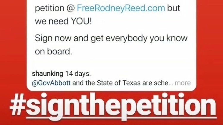 Petition · FREE RODNEY REED from exicution! - United States · Change.org