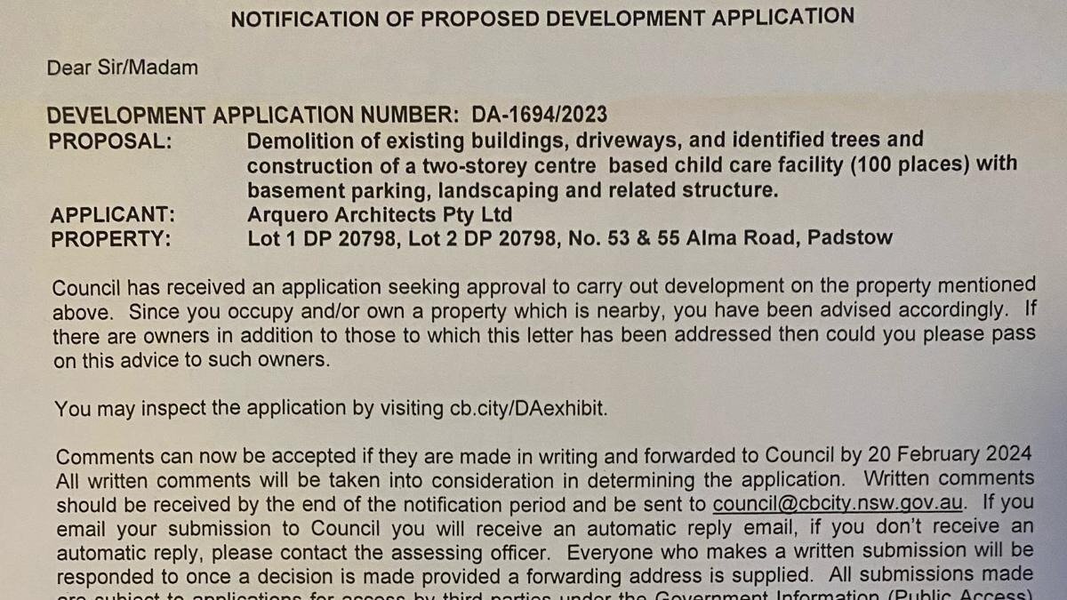 Petition · Stop 100 place Childcare development at 53-55 Alma Road ...