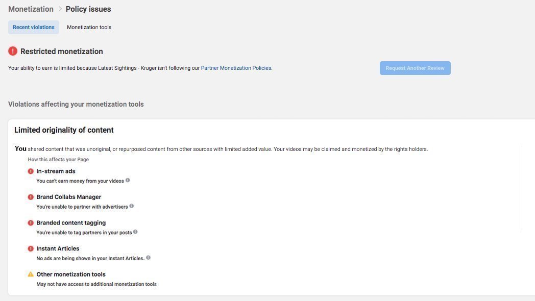 Petition · Stop the "Limited Originality of Content" Facebook Policy ...