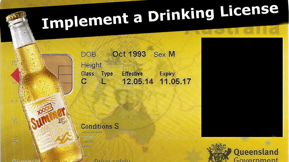 Petition · Implement a Drinking License - Australia · Change.org