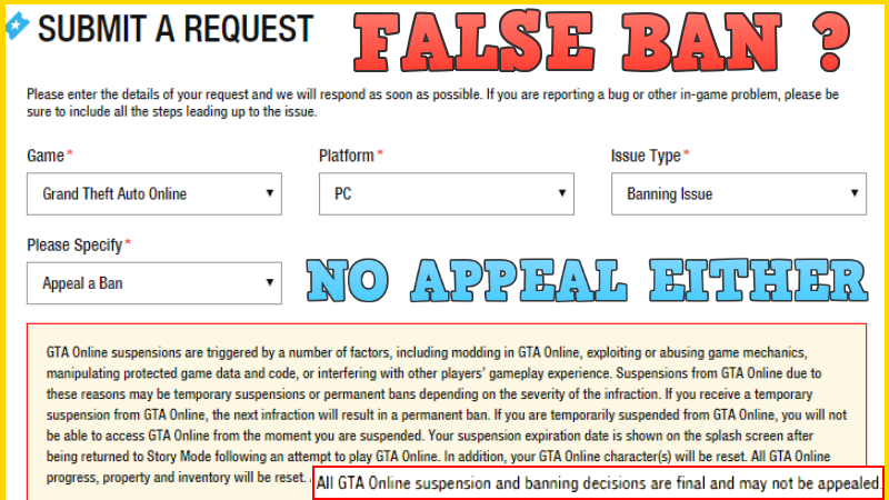 Petition · UN-BAN The Wrongly Accused Players On GTA 5 Online, AND ...
