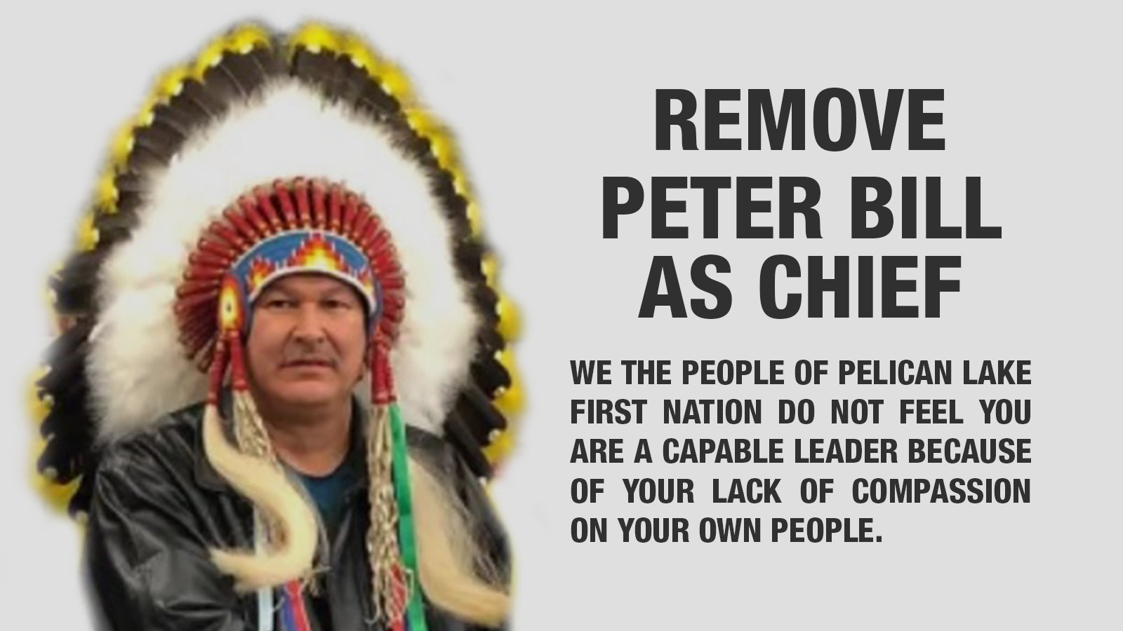 Petition · Remove Peter Bill as Chief - Canada · Change.org