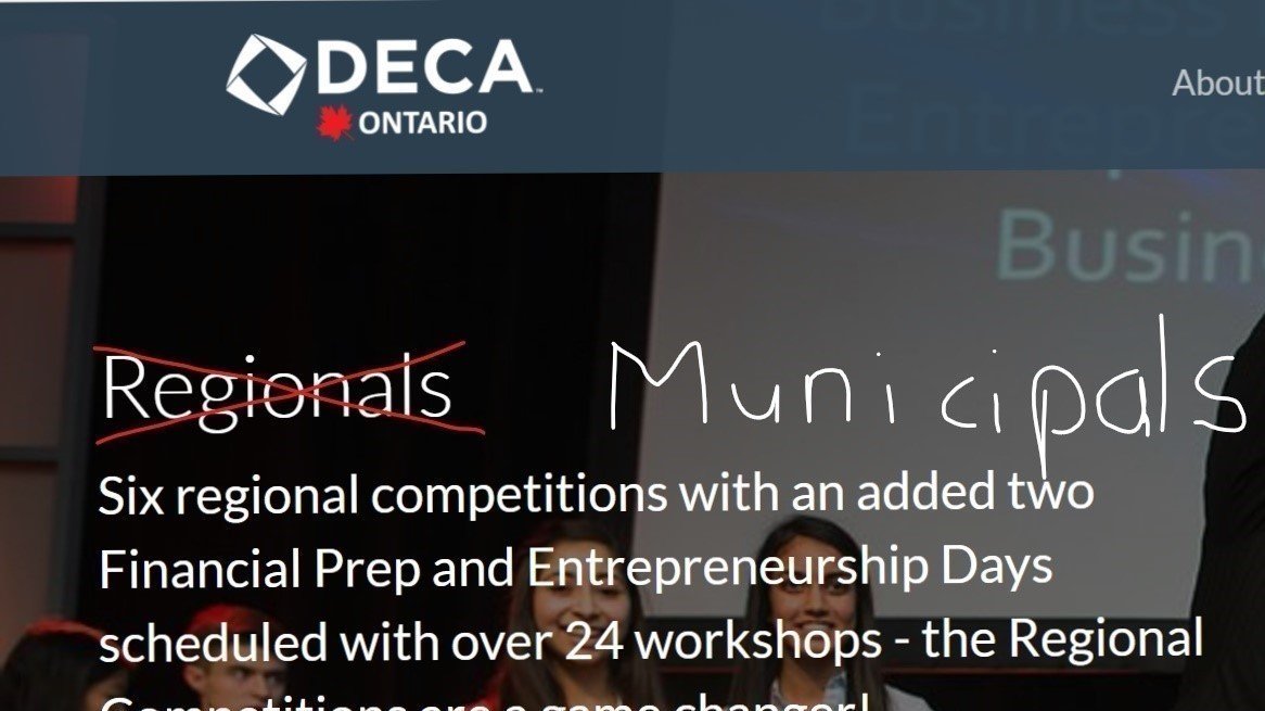 Petition · I want to change DECA regionals into DECA municipals ...