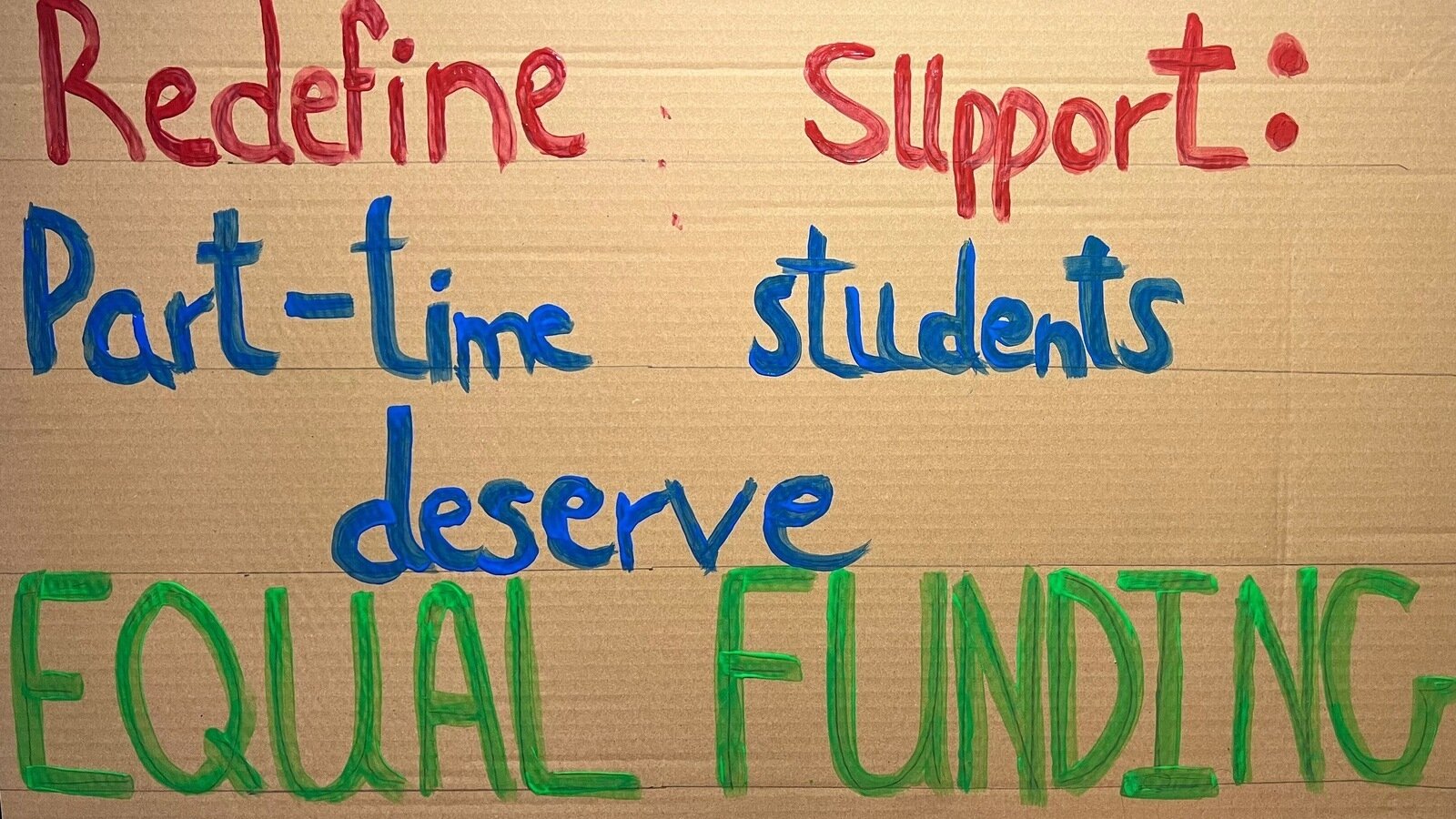 Petition · Ensure Equal Funding for Part-Time and Distance Learning ...