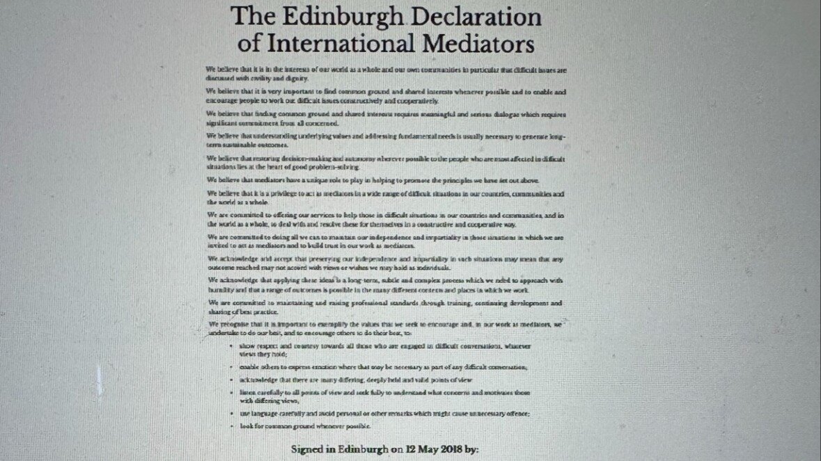 Petition · Sign the Edinburgh Declaration of International Mediators ...