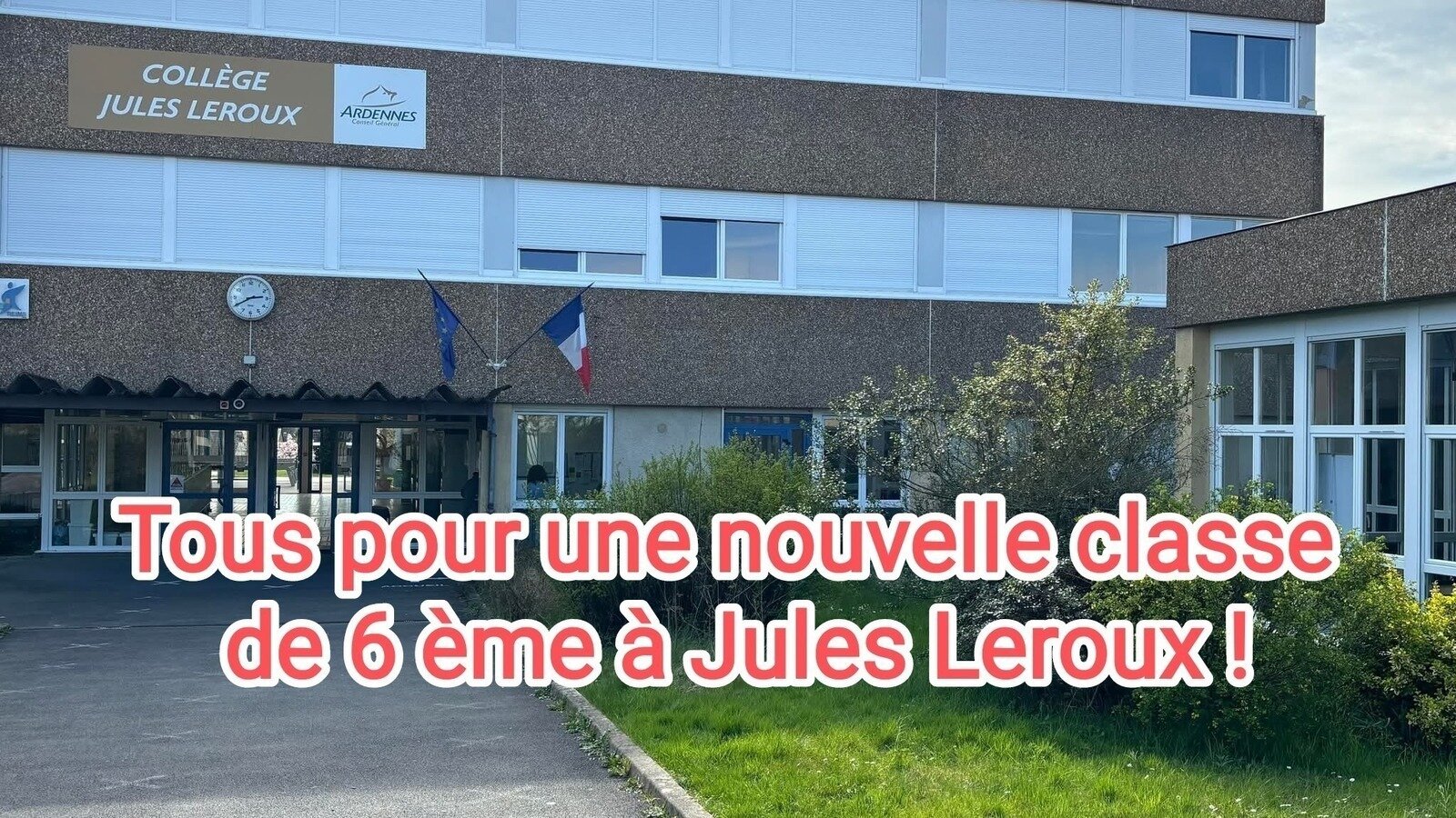 Pétition · Ouvrir une nouvelle classe de 6ème au collège Jules Leroux ...