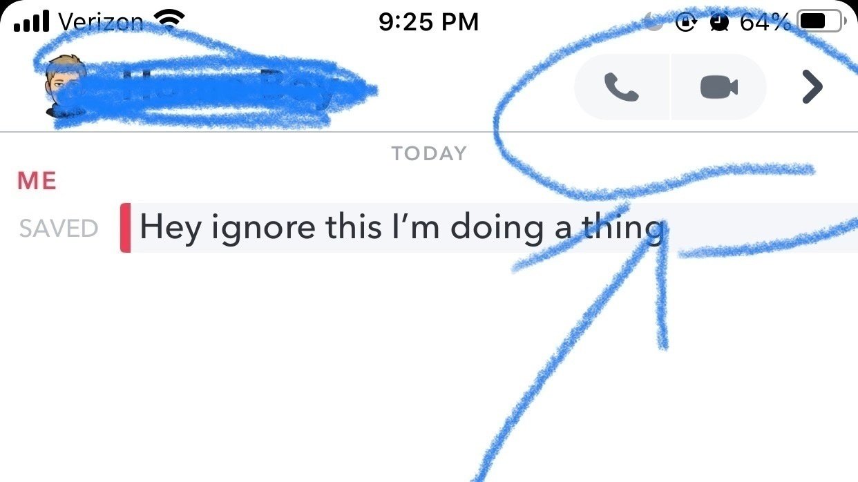 Petition · Move the video and call button on Snapchat because it’s too ...