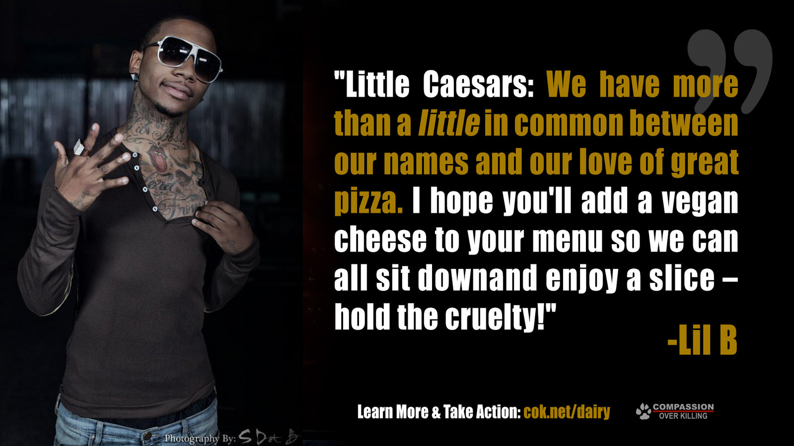 Petition update · Rapper Lil B Asks Little Caesars to Take a Slice out ...