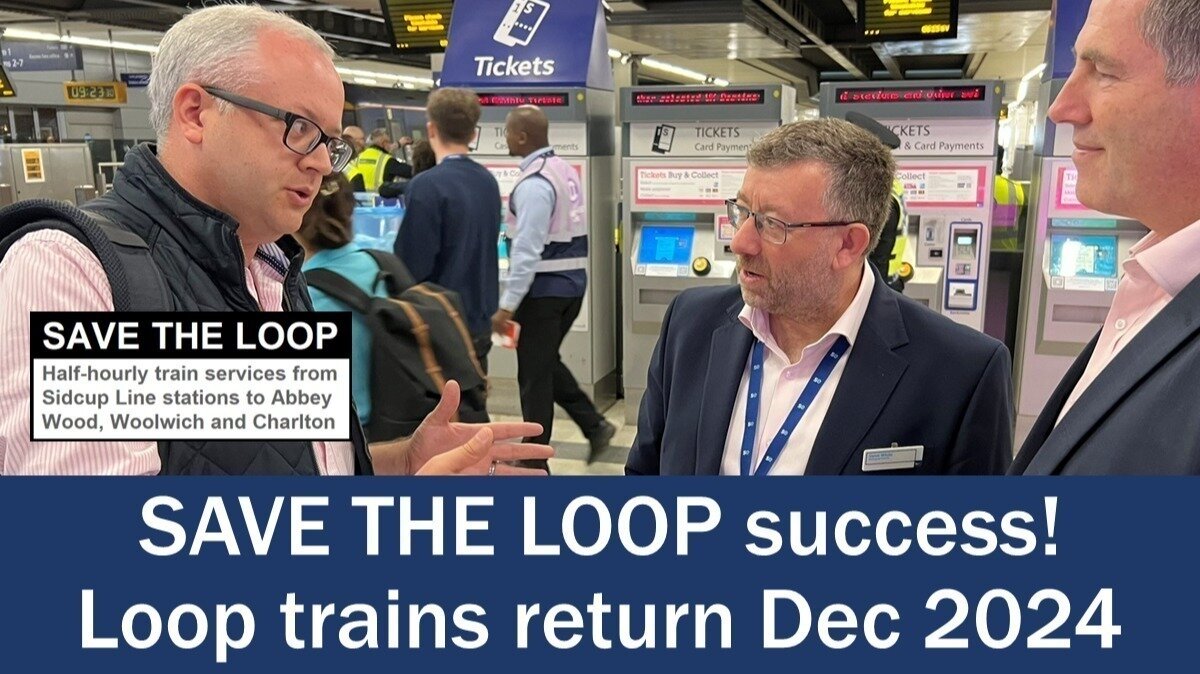 Petition update · Loop trains returning to the Sidcup Line at peak ...