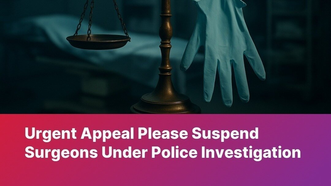 Petition · Urgent Appeal Please Suspend Surgeons Under Police ...