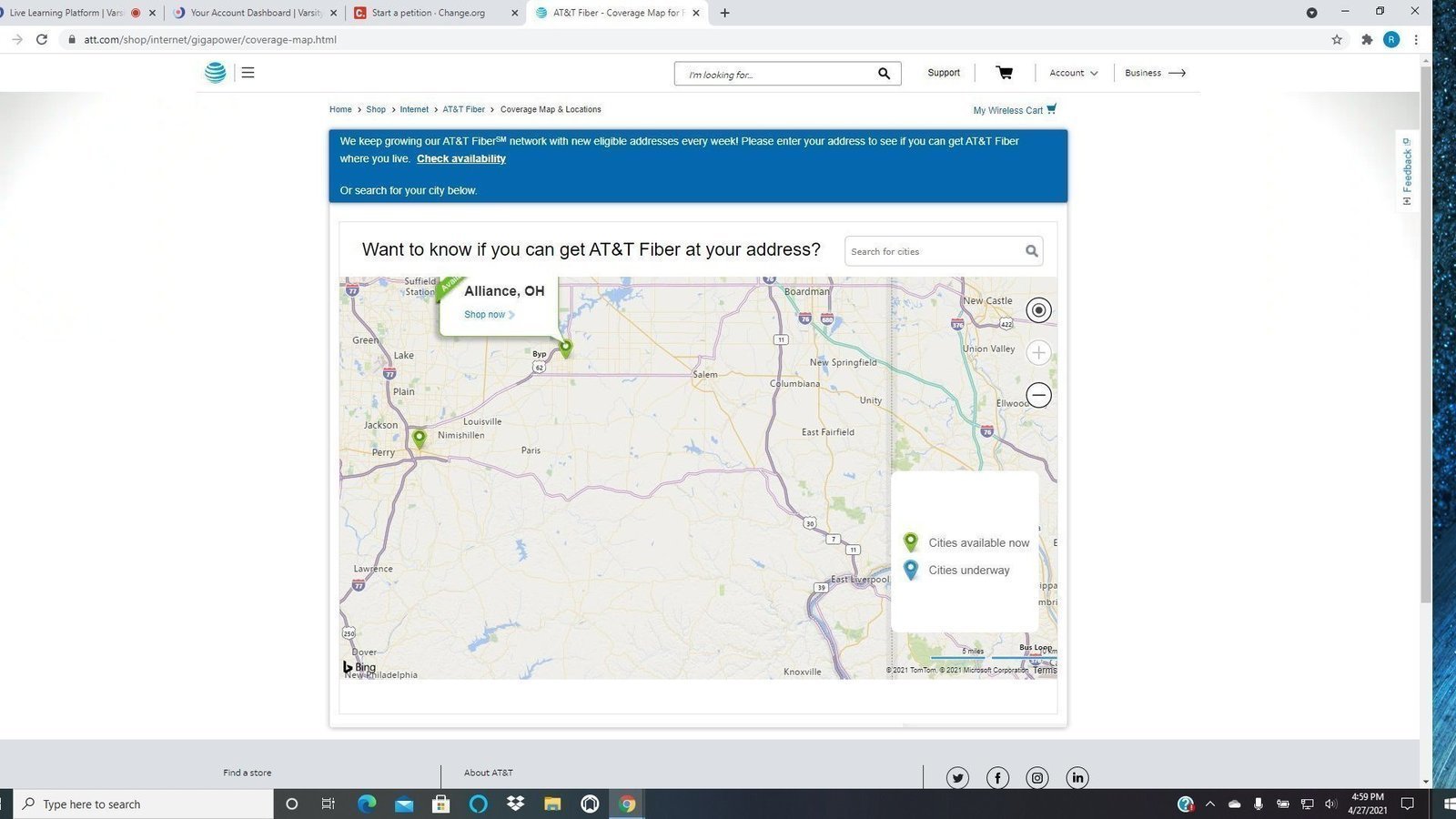 Petition · Bring Fiber optic High Speed internet into Columbiana County ...
