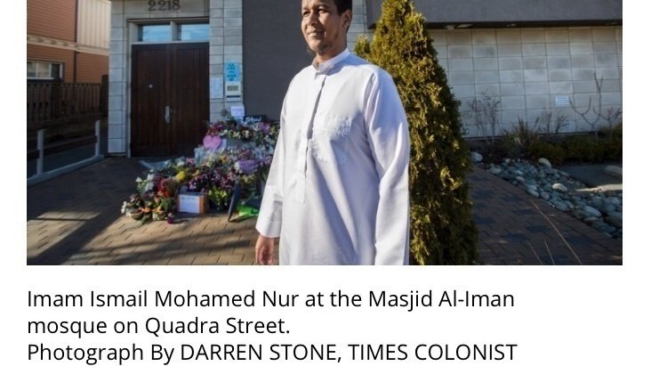 Petition · We support Imam Ismail Nur, Masjid al Iman, Victoria BC ...