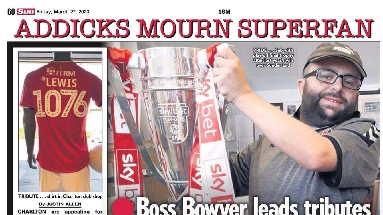 Petition · Rename the North West stand at The Valley to Seb's Corner in ...