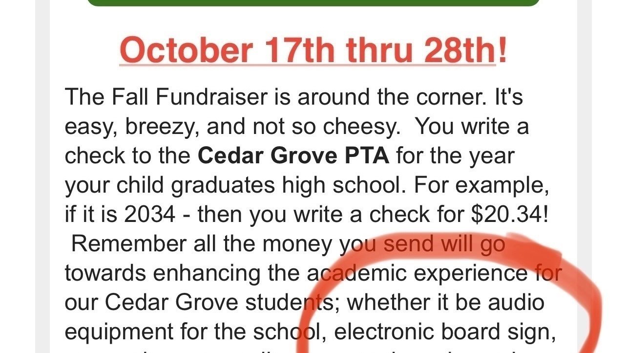 Petition · NO PTA funds for an electronic sign at CGES - United States ...