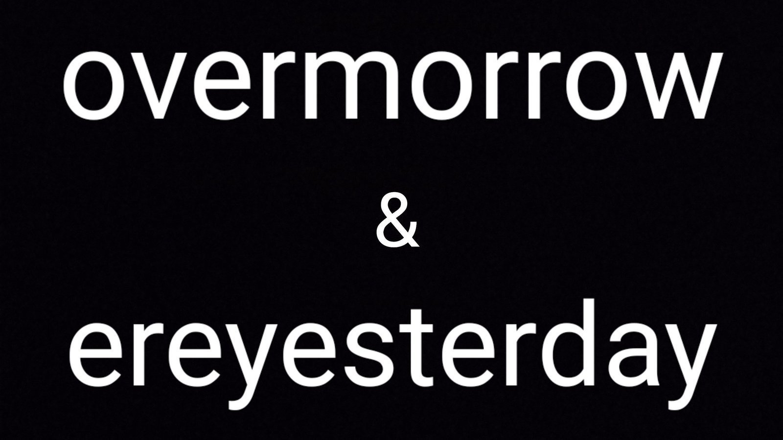 Petition · Bring back 'overmorrow' and 'ereyesterday' to life. - India ...