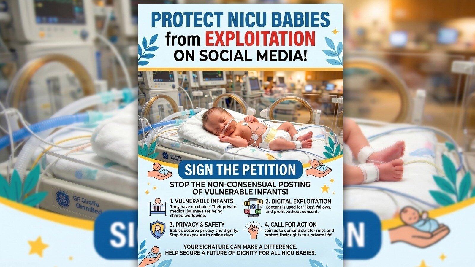Petition · Protect NICU Babies from exploitation on social media ...