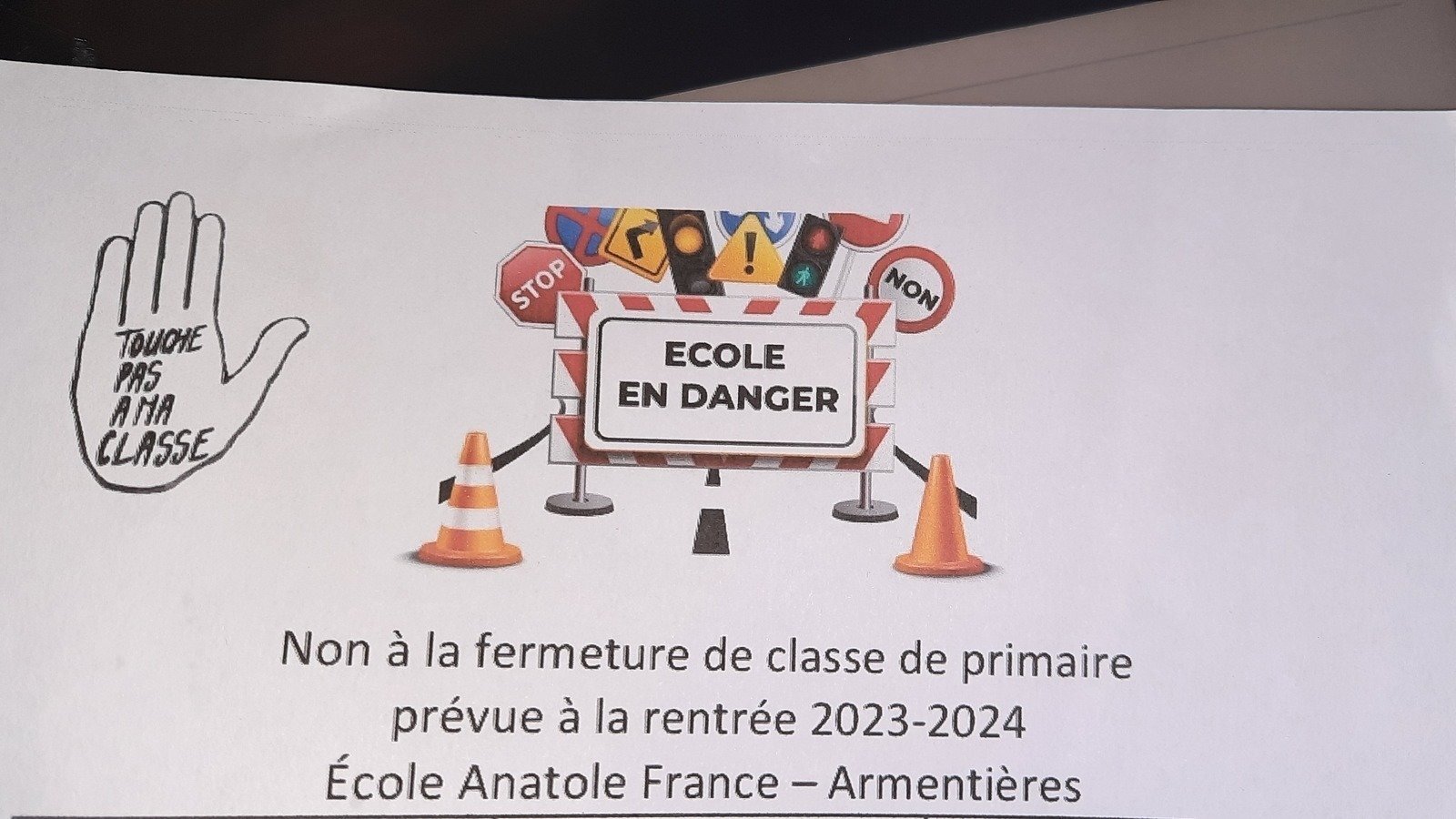 Pétition · Non à la fermeture de classe de primaire école anatole ...