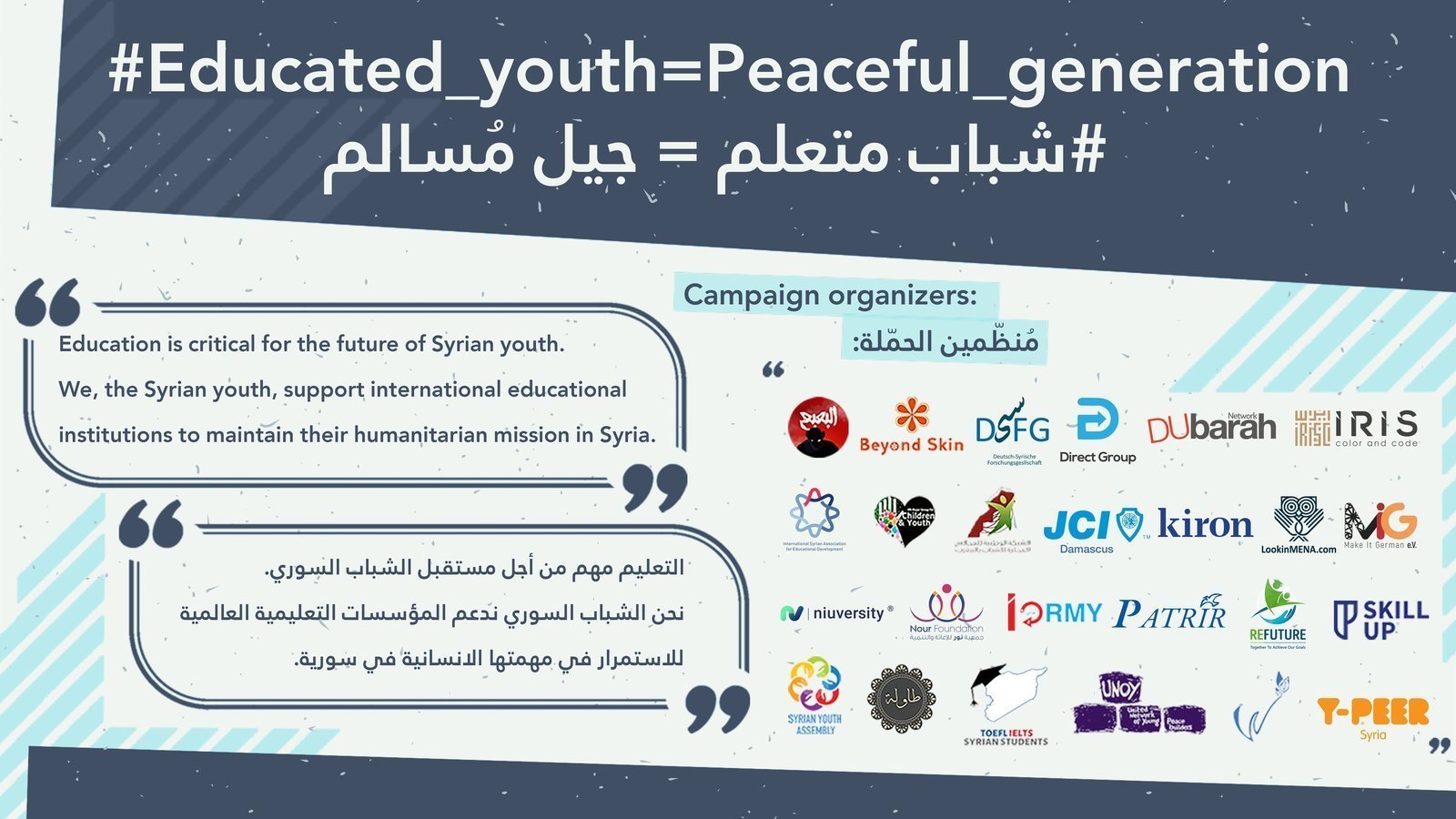 Petition · Educated youth = Peaceful generation - Germany · Change.org