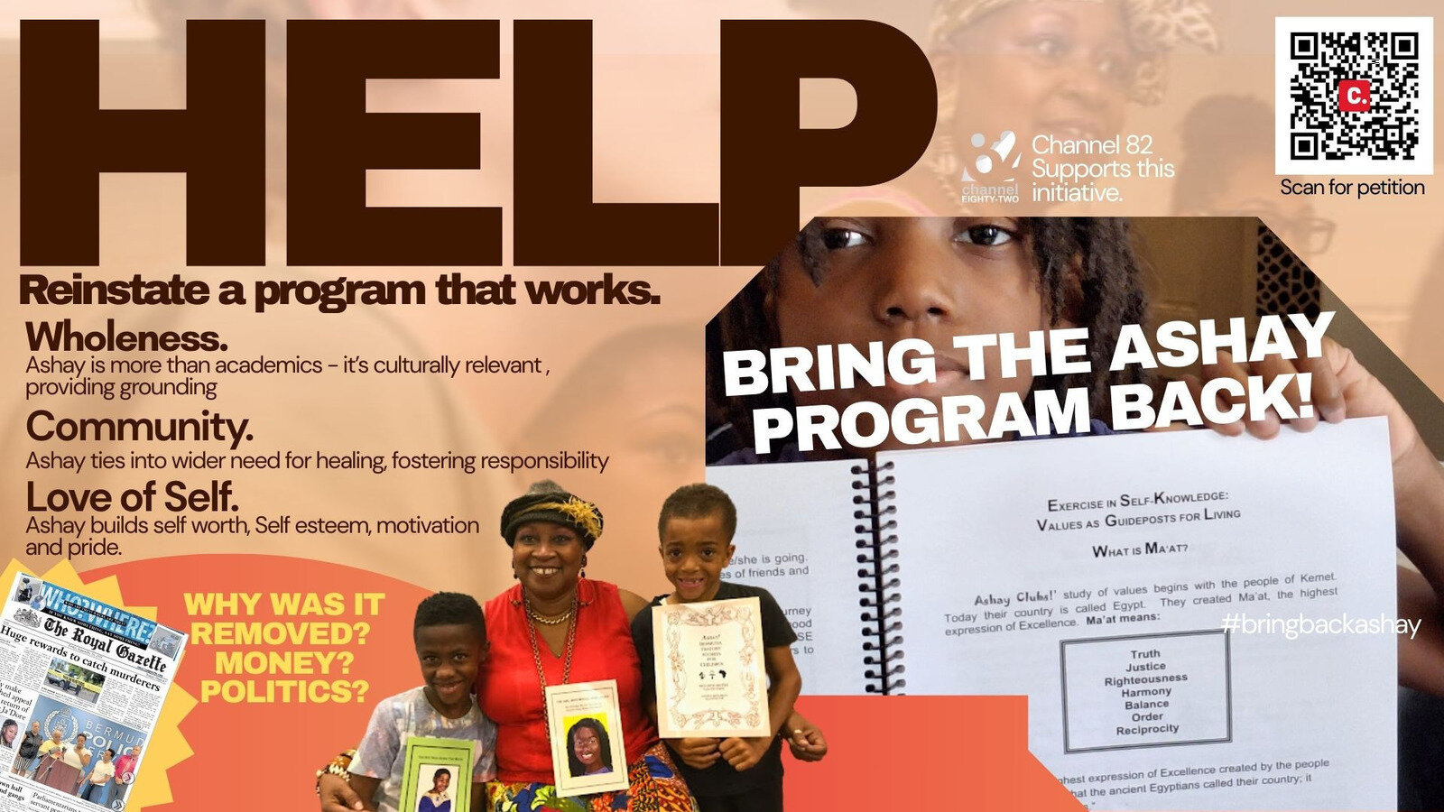Petition · Wholeness, Self-Love, Community! Bring Back Ashay, A program ...