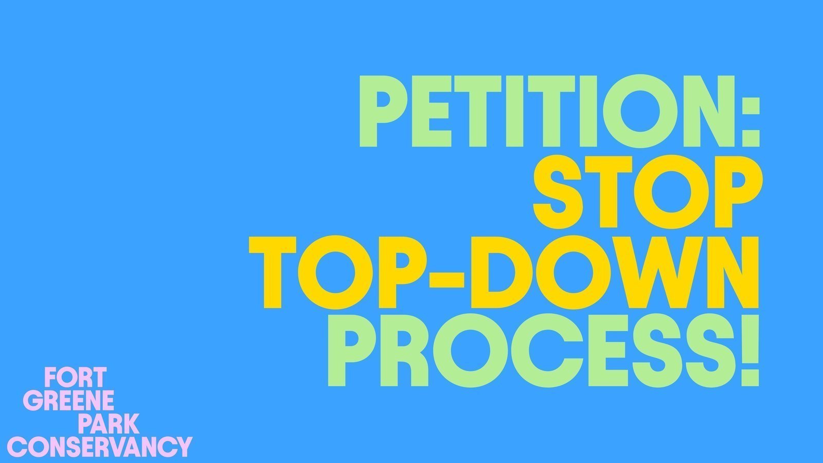 Petition · PETITION: STOP TOP-DOWN PROCESS - United States · Change.org