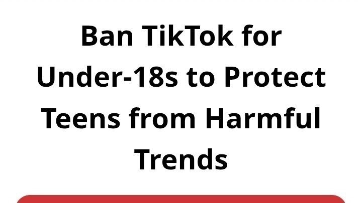 Petition · Ban TikTok for Under-18s to Protect Teens from Harmful ...