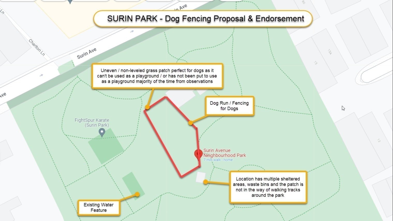 Petition · Fencing & Land approval for Dog Park/Dog run at Surin Ave ...