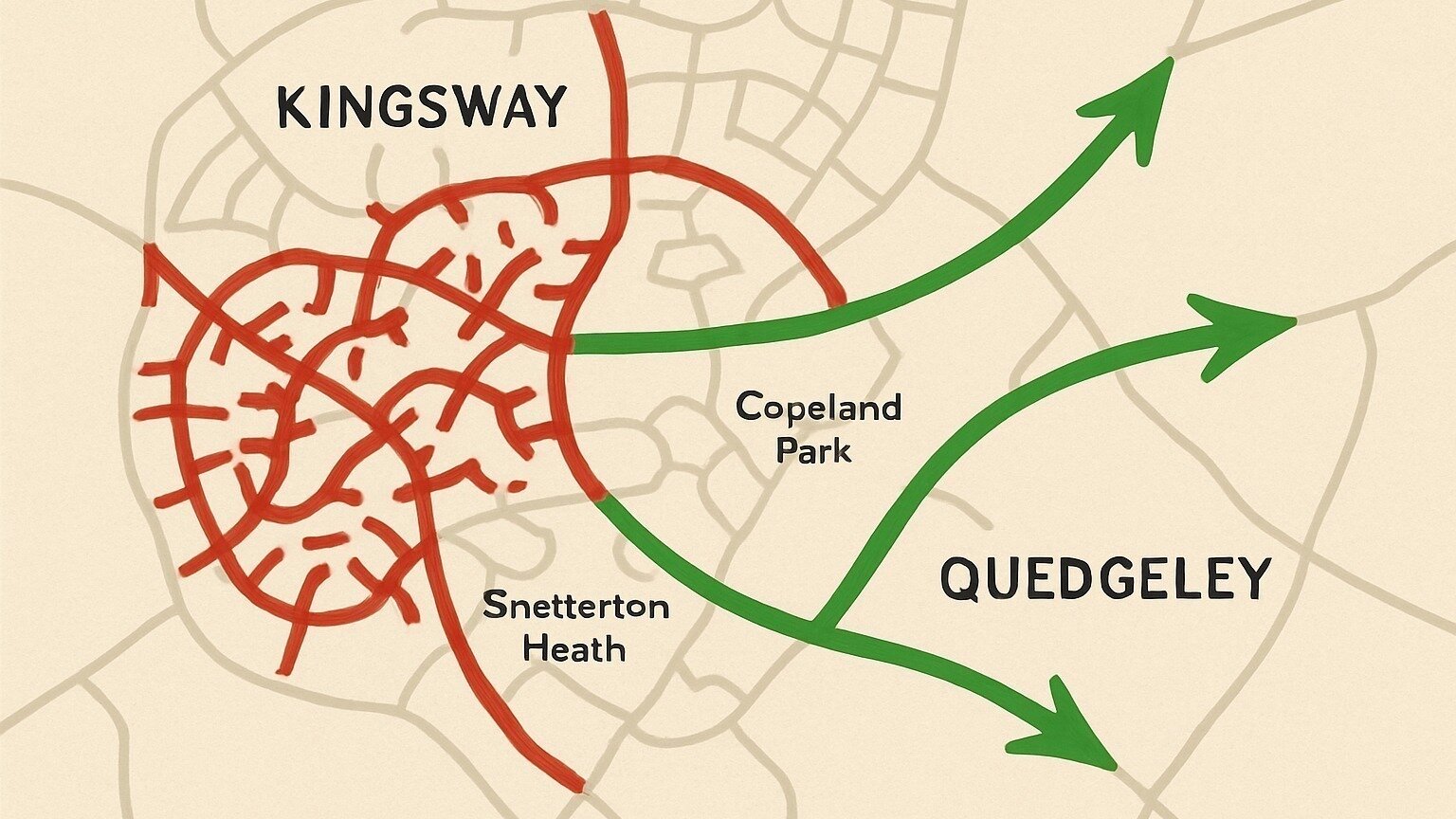 Petition · Petition to open 3 exit routes from Kingsway during peak ...