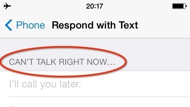 Petition · Remove "Can't talk right now" text from Respond with Text ...
