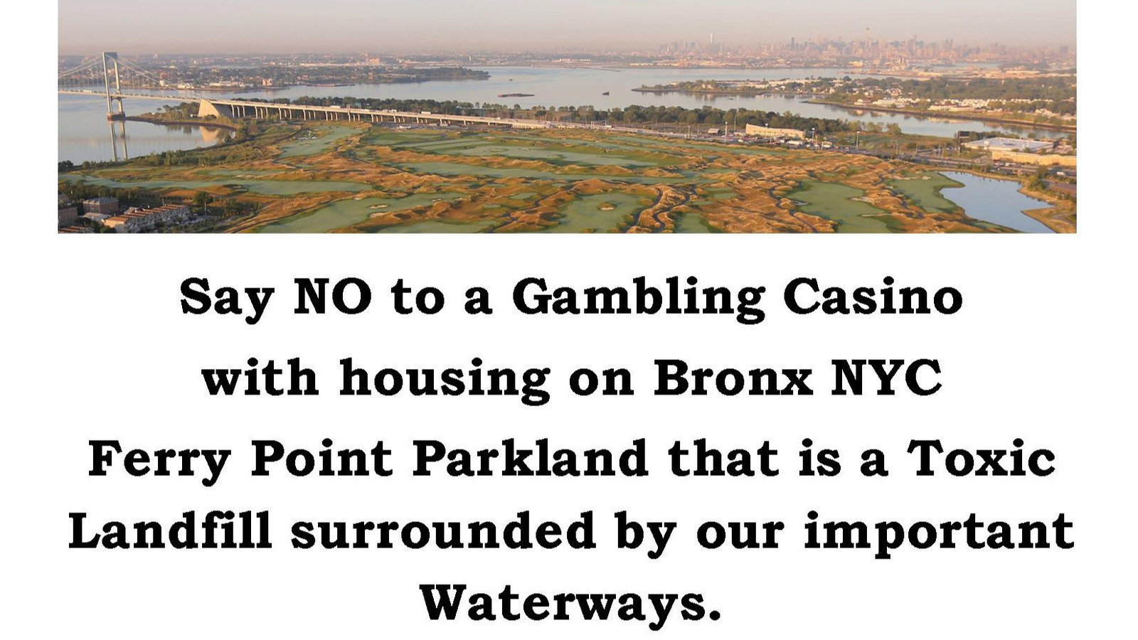 Petition · Save our Bronx Park Land from becoming a Gambling Casino ...